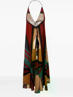 VOLANTIS Silk Midi Skirt