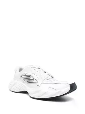 Balenciaga Monday Leather Sneakers - White