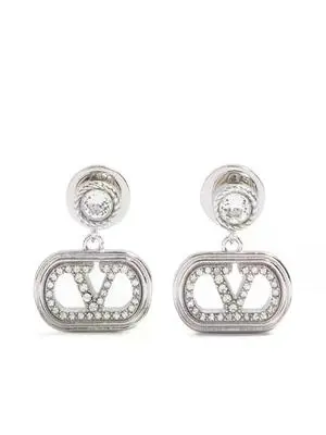 Valentino Garavani Vlogo Signature Stud Earrings - Silver