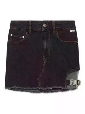 Gcds Denim Miniskirt