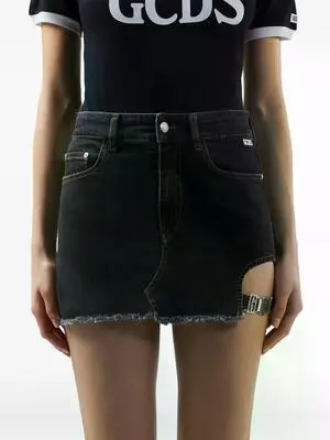 Gcds Denim Miniskirt