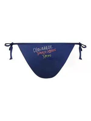 Dsquared2 Embroidered Bikini Briefs - Blue
