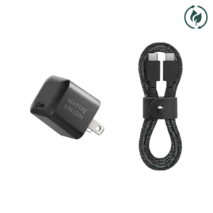 14TH & UNION Fast Gan Charger With Cable - Black