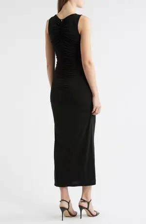 BOSS Emberla Ruched Stretch Jersey Dress