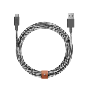 14TH & UNION Belt Cable Xl - Zebra