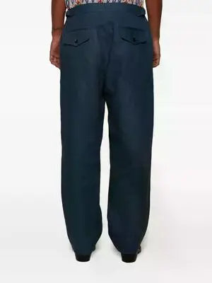 BODE Linen Trousers - Blue