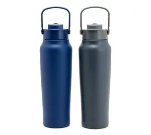 PRIMULA S/2 30-oz Stainless Steel Chug & Sip Water Bottles - Silver