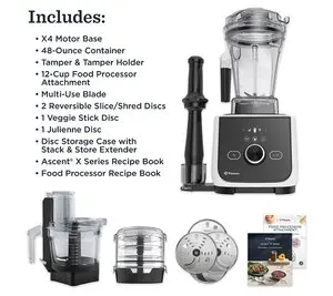VITAMIX Ascent X4 Gourmet Smartprep Kitchen Sys Tem Blender - One-color