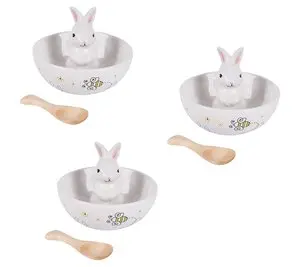 TEMP-TATIONS As Is Special Edition Candy Dishes W/spoons - One-color