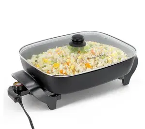 MEGACHEF 14.96' Electric Fry Pan With Tempered Ass Lid - One-color