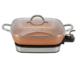 MEGACHEF 11.81' Electric Fry Pan With Copper Co Ating