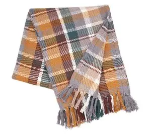 VALERIE PARR HILL Aspen Plaid Throw Blanket Valerie - One-color