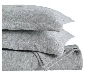 SUPERIOR Hibiscus Cotton Bedspread And Sham Set, Full