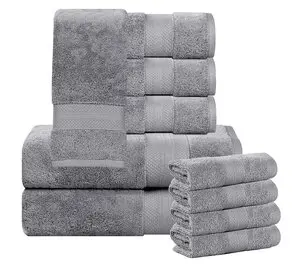 SUPERIOR 10-piece Aria Turkish Cotton Solid Tow L Set