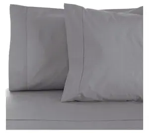 SUPERIOR 2 Pc Solid 800-tc Cotton Blend Pillowc Ases, Standard - One-color