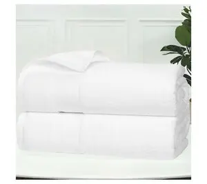SUPERIOR 2 Piece Belmont Zero Twist Cotton Soft Bath Towel Set - One-color