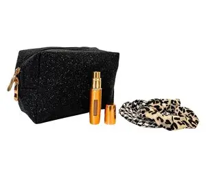 YOUZEY Trendsetter Travel Cosmetic Bag, Travalo & Scrunchie Set - One-color