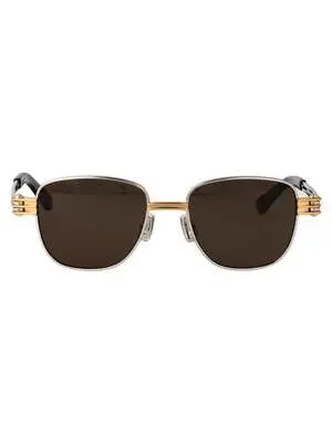Bottega Veneta Sunglasses - Silver-silver-brown