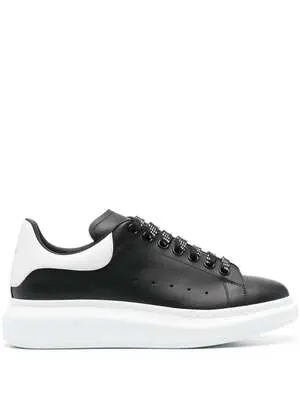 Alexander McQueen Leather Sneakers - Black