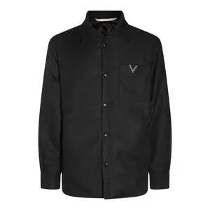 Valentino Garavani Double-Breasted Oversized Jacket - Grey