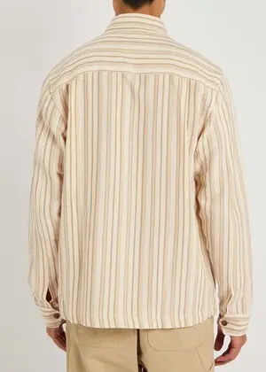 LES DEUX Shane Stripe Cotton-blend Shirt