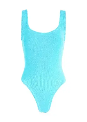 Hunza G Crinkle One-piece Swimsuit - Aqua