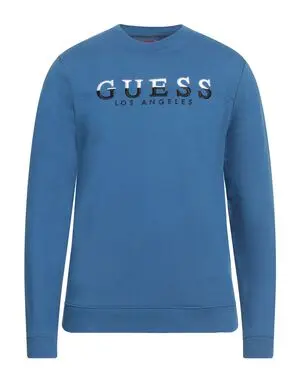 Guess Sweatshirt In Azure Cotton