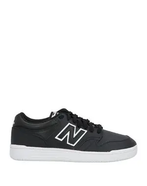 NEW BALANCE Leather Low-top Sneakers - Black
