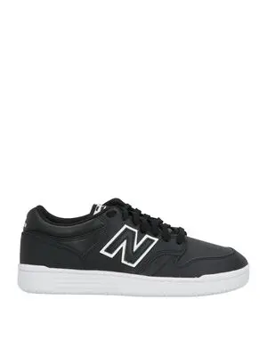 NEW BALANCE Leather Low-top Sneakers - Black