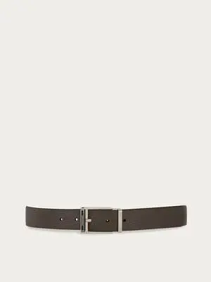 FERRAGAMO Reversible And Adjustable Belt - Grey