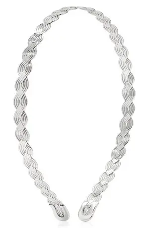 Ettika Regal Twist Headband - Silver