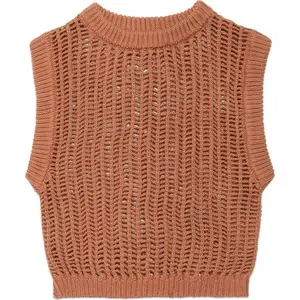 Deluc Boetti Open Stitch Sweater Vest - Bronze