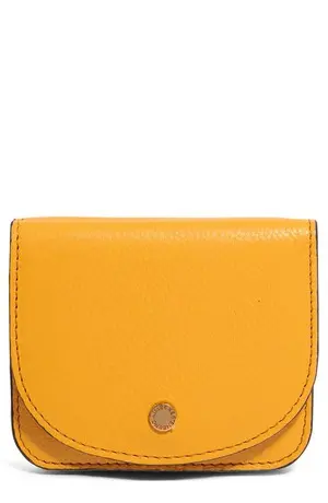 AIMEE Pucker Up Leather Card Case - Sunshine