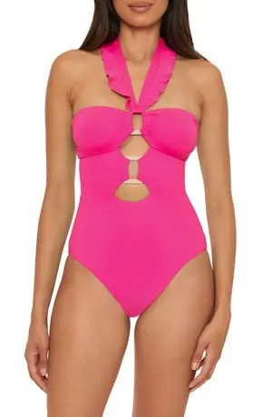 SOLUNA Buckle-up One-piece Swimsuit - Cosmopolitan
