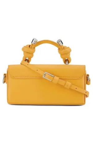 BEHNO Micro Mary Soft Leather Crossbody Bag - Pollen