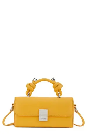 BEHNO Micro Mary Soft Leather Crossbody Bag - Pollen
