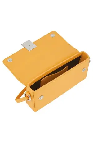 BEHNO Micro Mary Soft Leather Crossbody Bag - Pollen