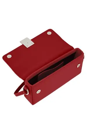 BEHNO Micro Mary Soft Leather Crossbody Bag - Red