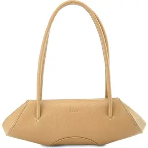 BEHNO Mini Elizabeth Baguette Pebble Leather Shoulder Bag - Bisque
