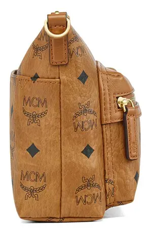 Mcm Visetos Crossbody Bag - Cognac