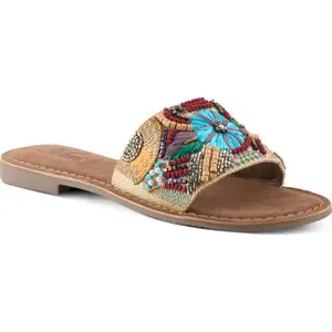 SPRING STEP SHOES Sugarplum Slide Sandal - Blue Multi