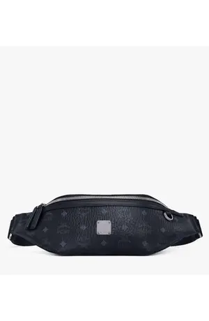 Mcm Medium Fursten Belt Bag - Black