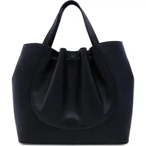 BEHNO Pebbled Leather Satchel - Black