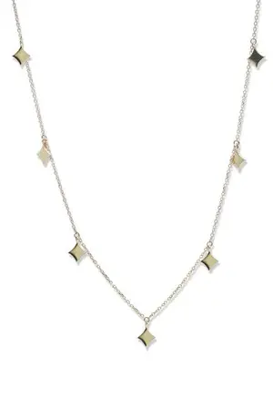Anzie Jac + Jo Gothic Charm Station Necklace - Yellow Gold
