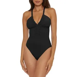 SOLUNA Lake Side Tie Back One-piece Swimsuit - Black