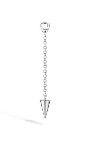 MARIA TASH Maria Tash Spike Pendulum Charm 14k White Gold