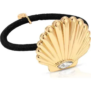 Ettika Scallop Shell Ponytail Holder - Gold