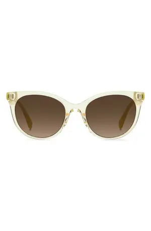 Kate Spade New York Karlee 53mm Gradient Round Sunglasses - Yellow
