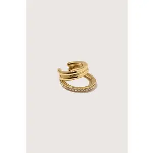 OTIUMBERG 14kt Gold Vermeil Pavé Concero Ear Cuff - Yellow Toned Gold