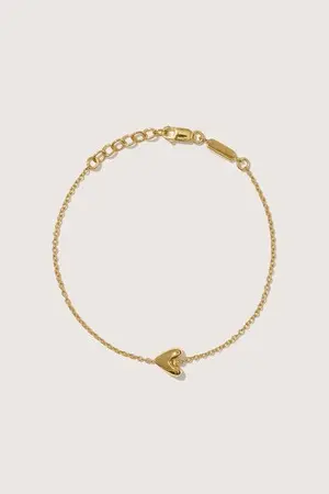 OTIUMBERG 14kt Gold Vermeil Roscida Heart Bracelet - Yellow Toned Gold